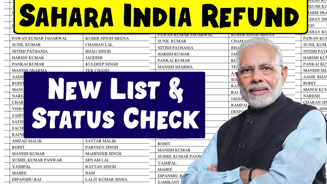 Sahara India Pariwar Refund: Check New List & Status at mocresubmit.crcs.gov.in